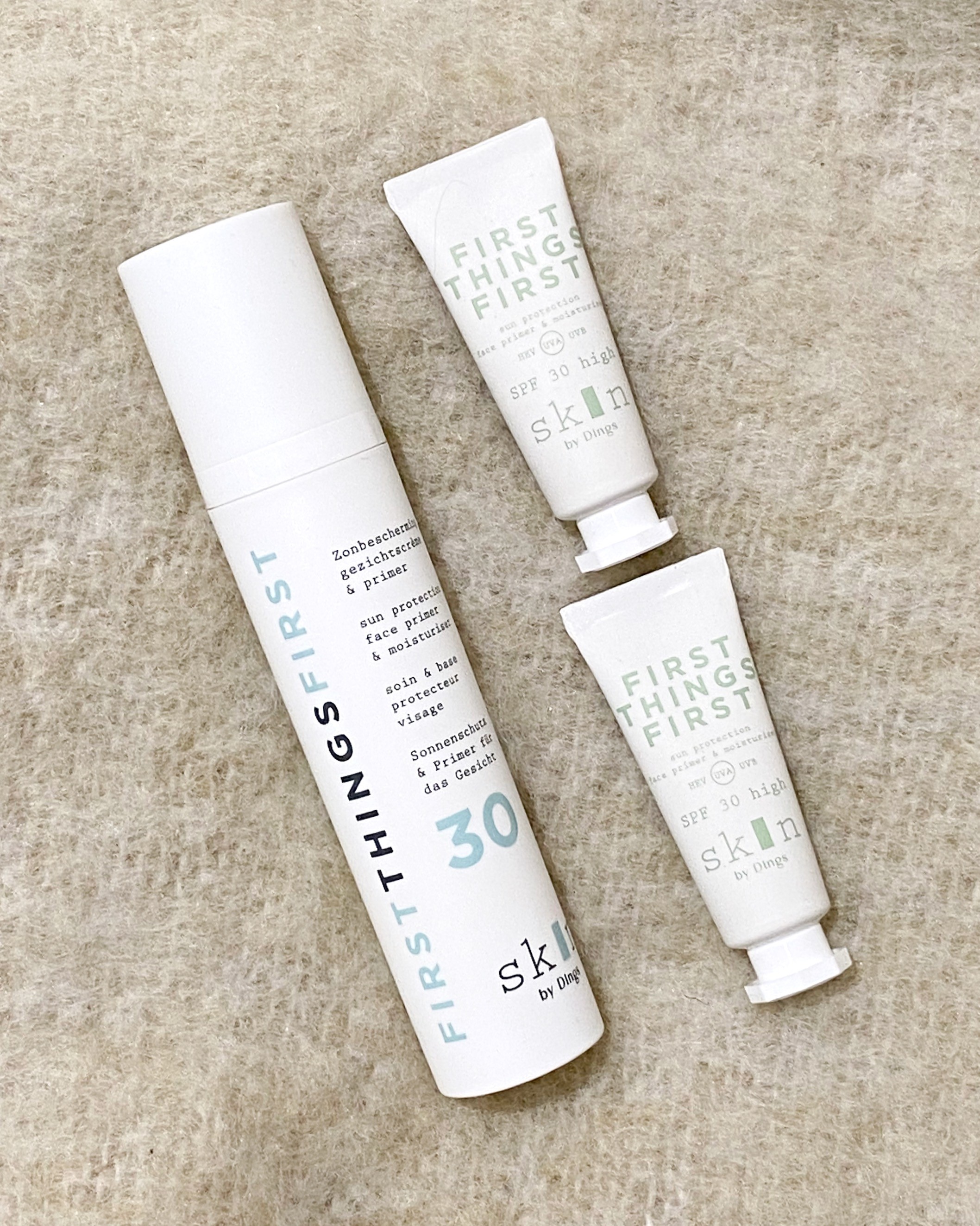 First things first met samples - SKIN by Dings